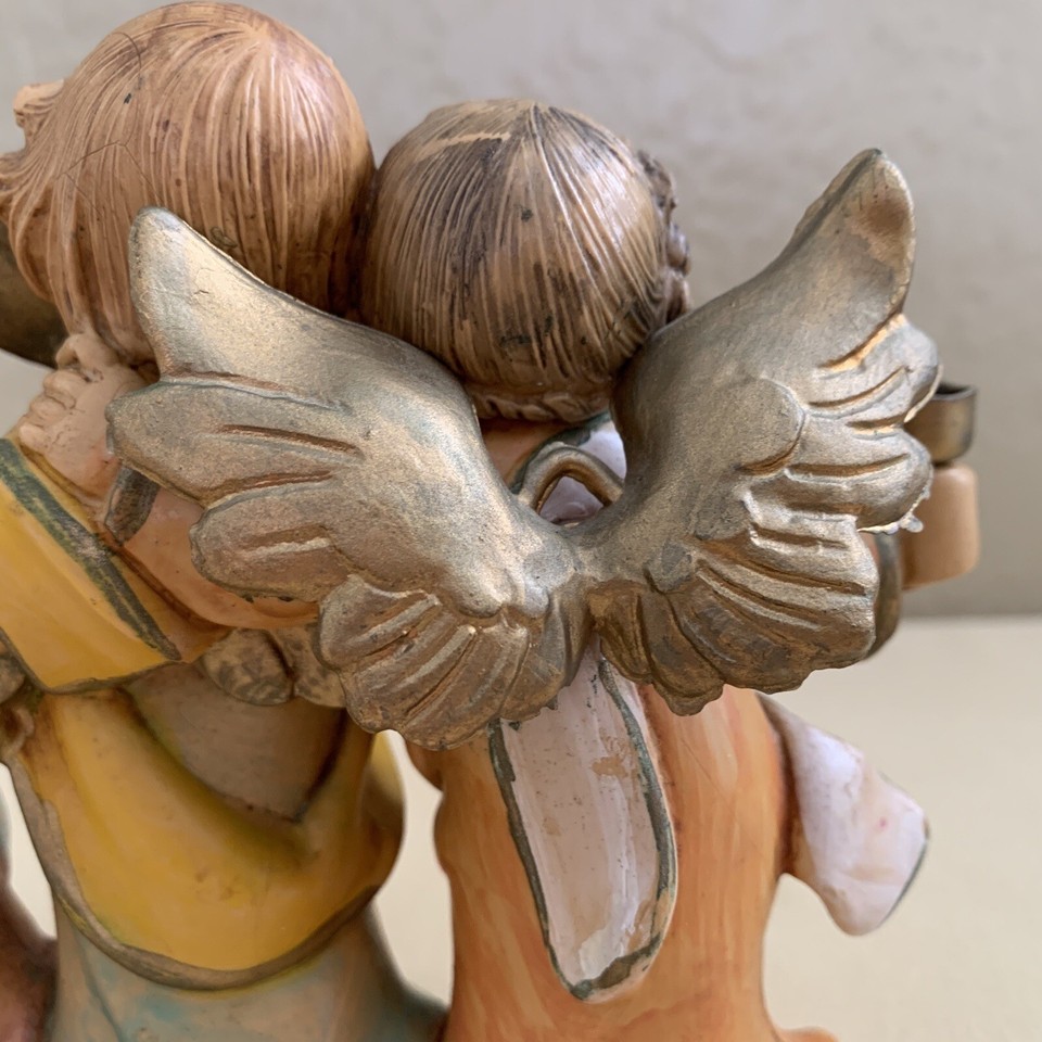 Euromarchi Italy Angel Trio Candleholder Vintage Resin | eBay