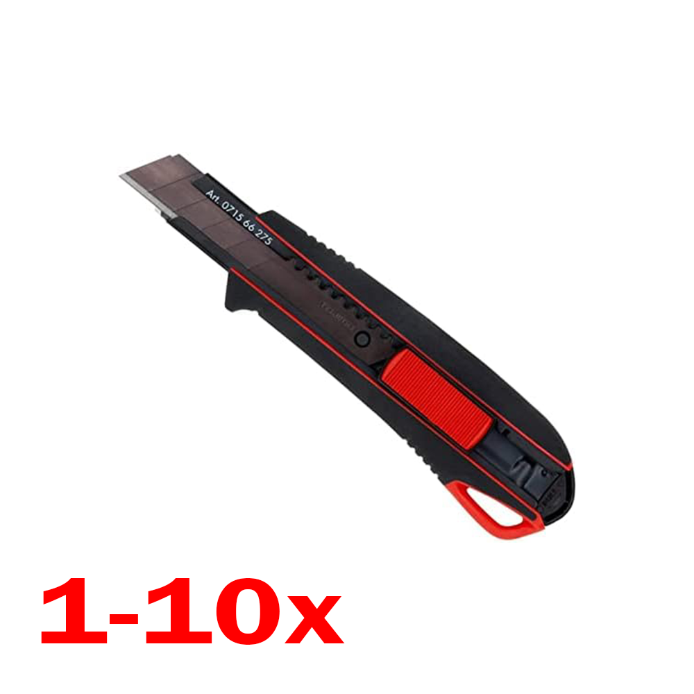 1-10x Würth 2K-Cuttermesser mit Schieber 18mm Klingenbreite - inkl. je ...