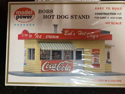 ho scale model railroad buildings Bobs Hotdog Stand Model Power ...