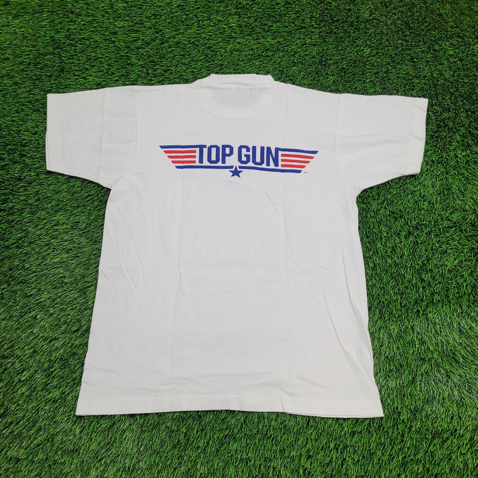 Vintage Top-Gun Naval-Fighter Aviation Shirt M-Short … - Gem