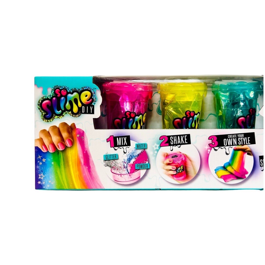 So Slime Rainbow and Cosmic DIY Slime Shaker Kit - 6 Pack | eBay