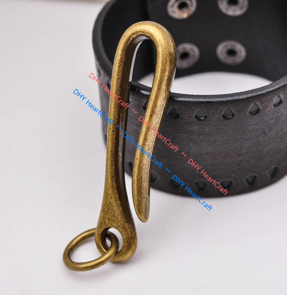 5pc Heavy Quality KeyChain Pocket Key Chain Clip Fish U Hook Antique ...