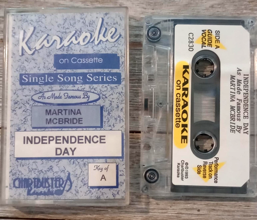 Karaoke on Cassette Martina McBride "Independence Day" Single Song ...