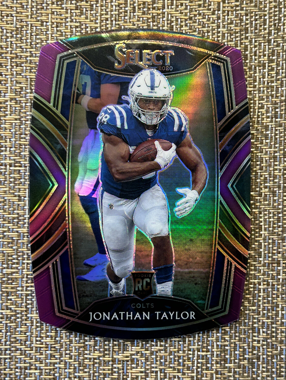 2020 Panini Select Purple Prizm Die Cut Rookie RC #53 Jonathan Taylor ...