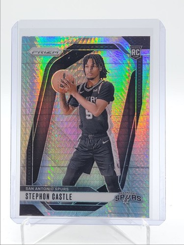 STEPHON CASTLE 2024-25 PANINI PRIZM ROOKIE HYPER BASKETBALL SPURS RC ...