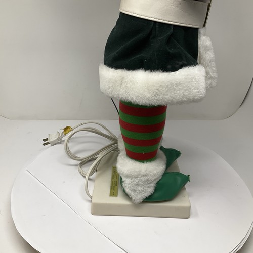 Vintage 90s RARE GREEN TELCO Motionettes Santa's Elf Girl Toymaker ...