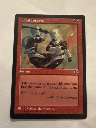 Magic The Gathering MTG - Mirage - Final Fortune | eBay