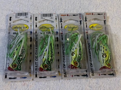 (LOT OF 4) ARBOGAST HULA POPPER TOPWATER COLORS AS SHOWN. NIP | eBay