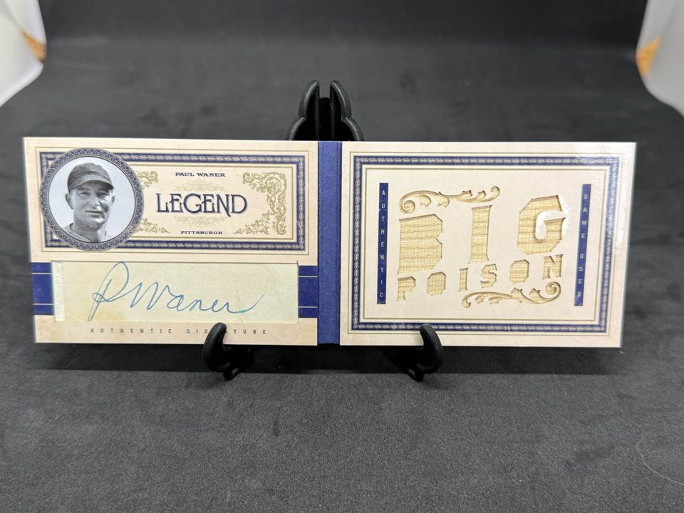 2012 Panini Prime Cuts Legend Paul Waner Auto Jumbo Bat Booklet /5 Big ...