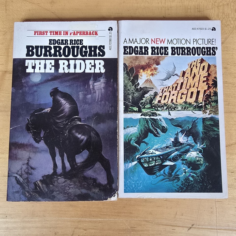 Edgar Rice Burroughs Lot Of 10 Pulp Fiction Paperbacks 1960s-70s ...