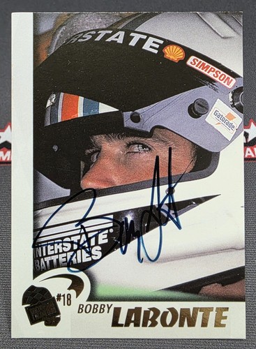 1997 Press Pass ActionVision - Autographs Bobby Labonte SN/520 #10 ...