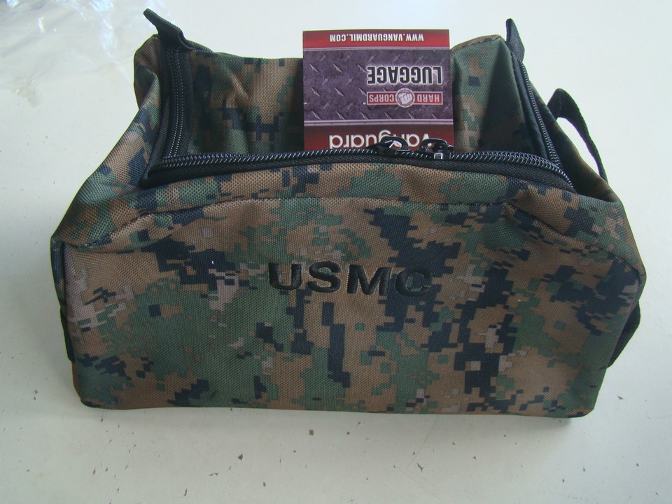 USMC MARINE CORPS WOODLAND MARPAT CAMO CAMOUFLAGE WATERPROOF DOPP ...
