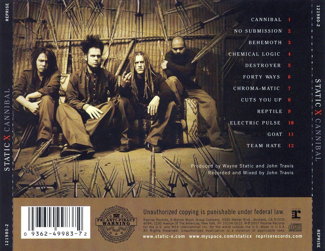 STATIC-X CANNIBAL [CLEAN] NEW CD 93624998372| eBay
