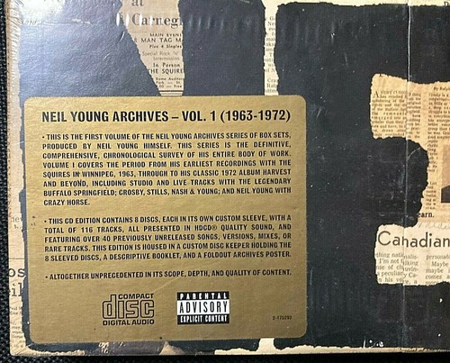 Neil Young ‎–Neil Young Archives -Vol. 1 (1963-1972)-8CD BoxSet USA ...