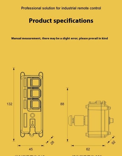 F21-2S Wireless Industrial Remote Control Winch Sandblaster CD Traveler ...