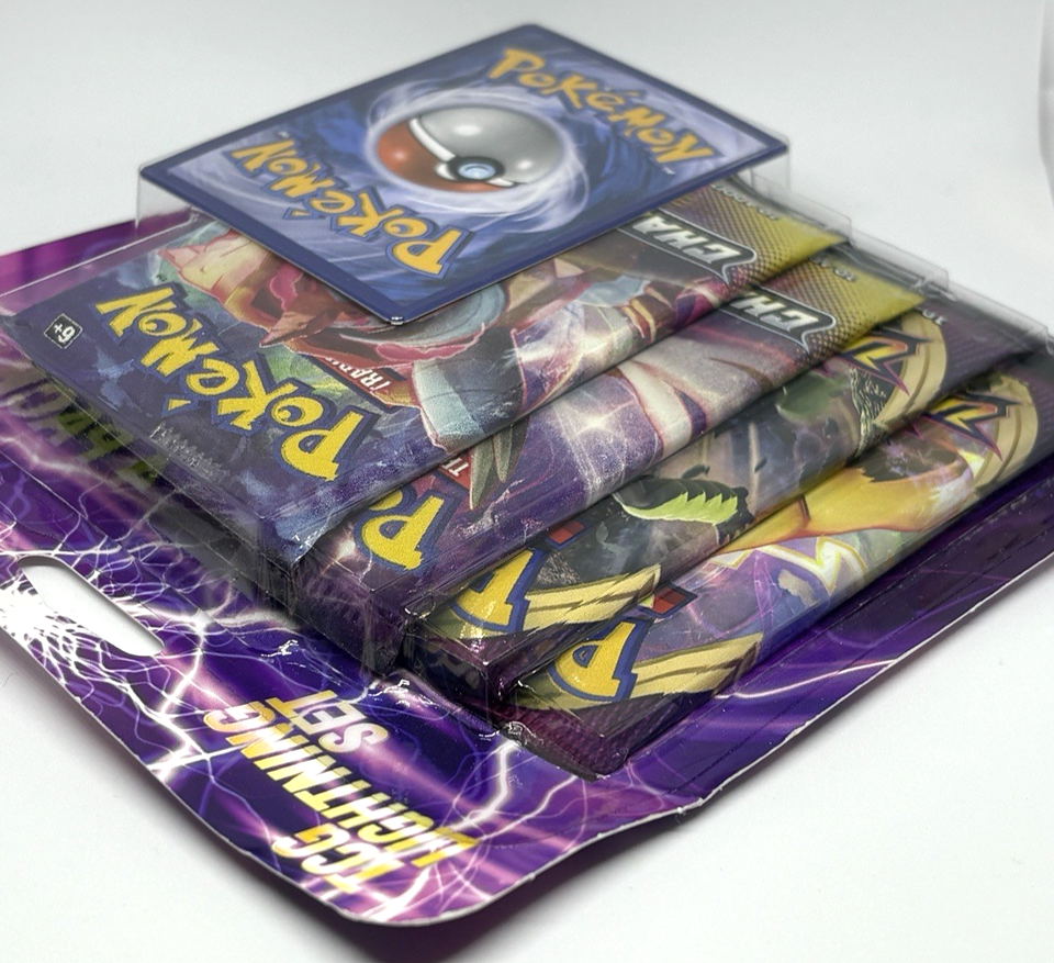 Pokemon Champions Path & Vivid Voltage Lightning Set 4 Pks 1 Bonus Card ...