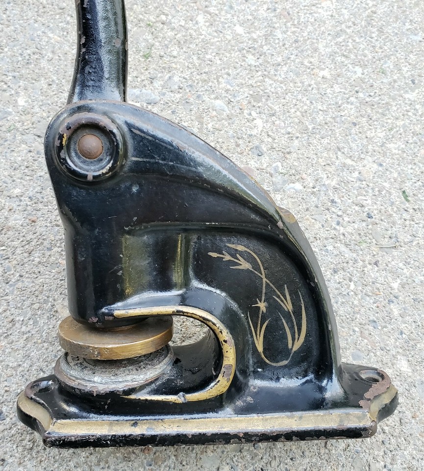 Antique Cast Iron Embosser Stamp Press Stevens Point Creamery PA ...