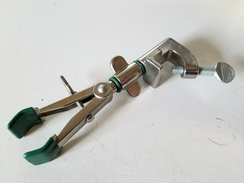 VWR Talon Two-Prong Single Adjustable Extension Lab Clamp, Swivel ...