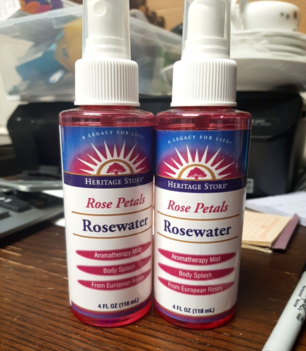 Heritage Store Rose Petals Rosewater Aromatherapy Mist & Body Splash 4 ...