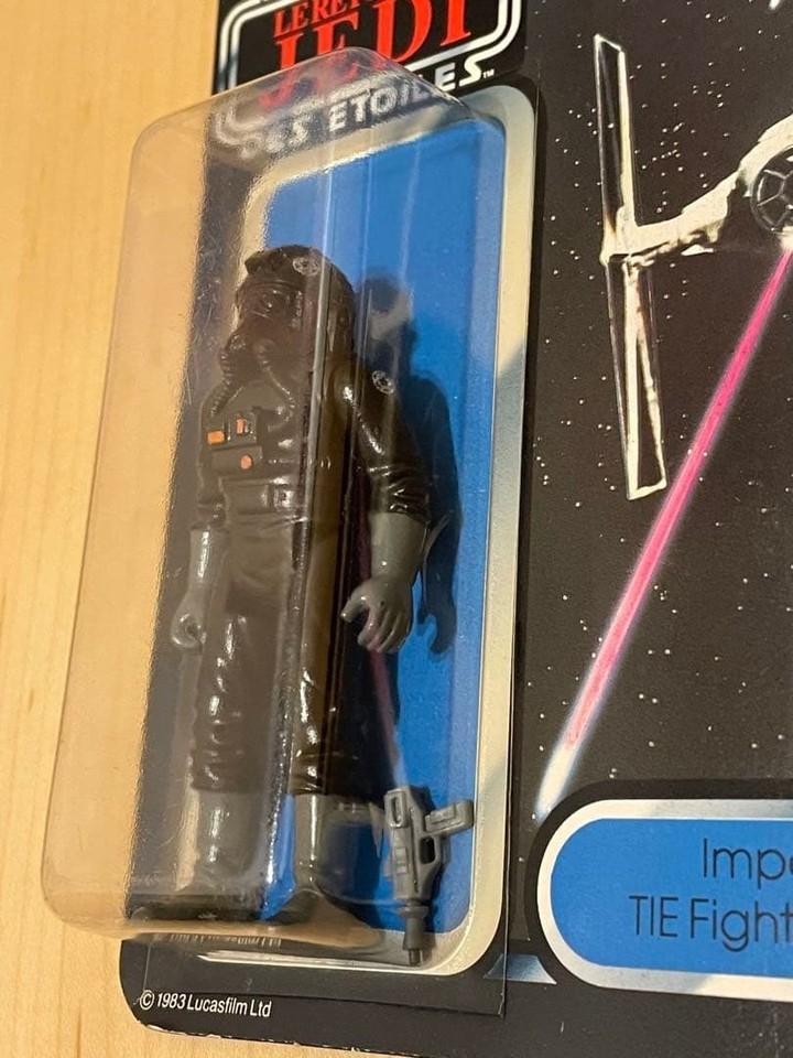 Star Wars ROTJ Tri-Logo Imperial TIE Fighter Pilot Vintage Kenner ...