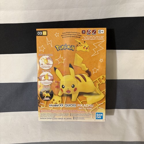Pokémon 03 Pikachu (Battle Pose) Model Kit Quick!! 2021 Bandai Hobby | eBay