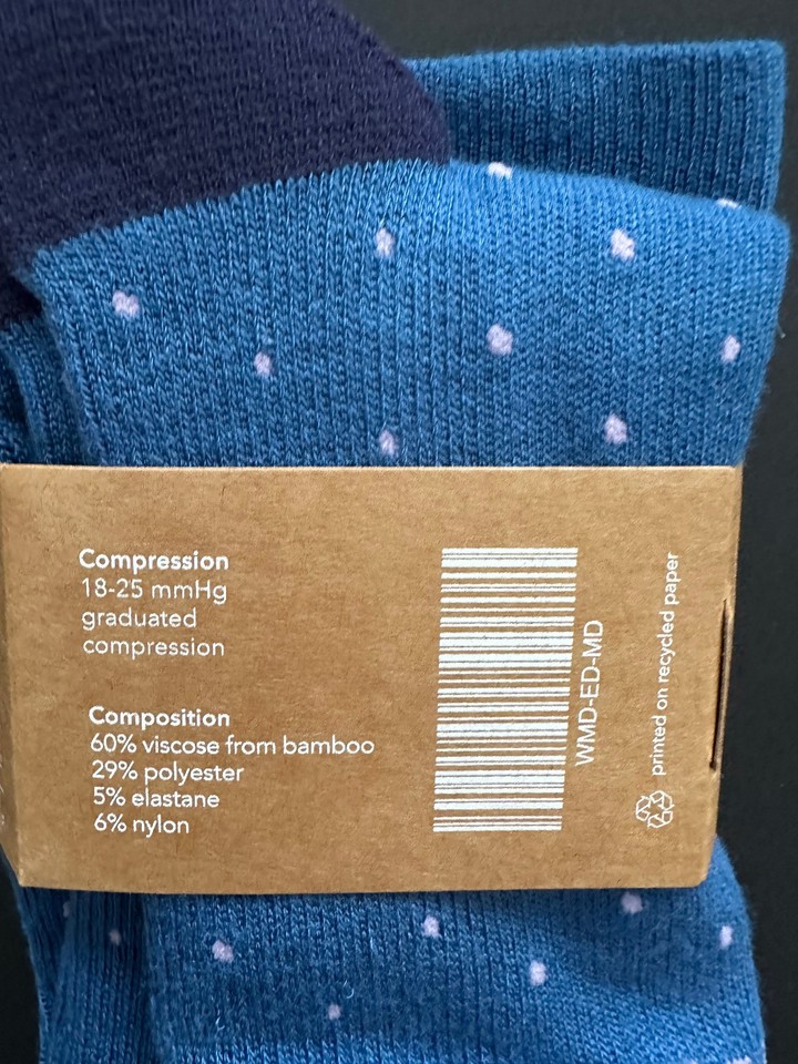 Wellow Women's Premium Compression Socks, Size Medium, Wide Calf | eBay