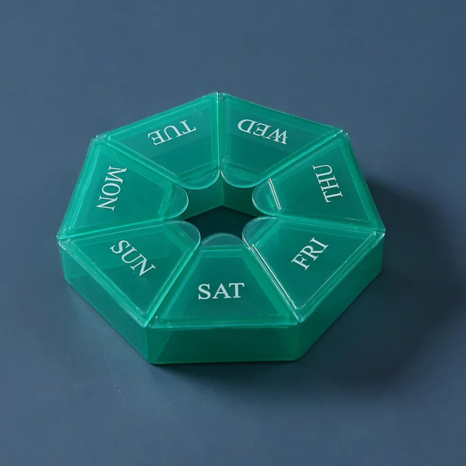 Daily Pill Box 7 Day Week Weekly Organiser Storage Medicine Tablet ...