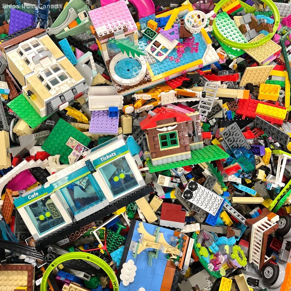 18.4 Lbs. of Unsorted Bulk LEGO and non-LEGO Bricks, Pieces, and Parts ...