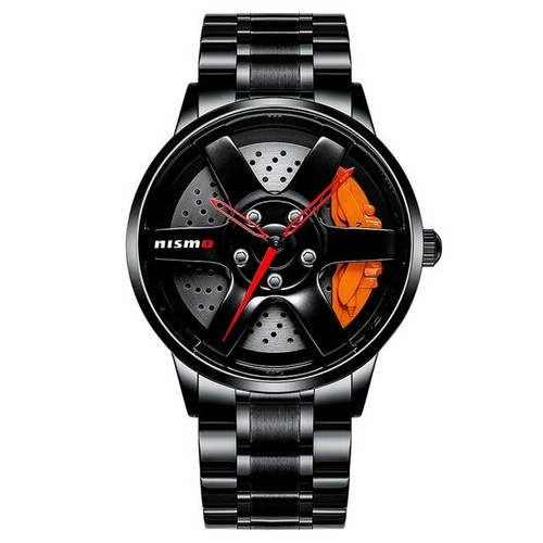 Sports Car 3D Brake Caliper Rim / Wheel Watch: Steel, Leather or Mesh ...