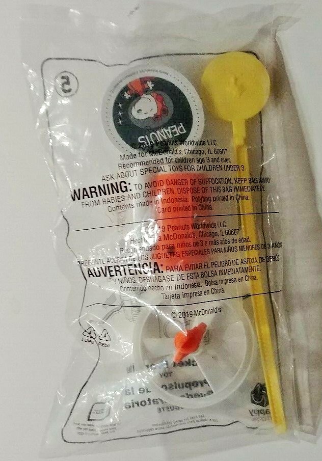 McDonald's Peanuts Rocket Propeller Toy Kids Happy Meal Toy No. 5 | eBay