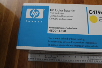 NEW OLD STOCK HP C4194A 604A Genuine Yellow Laserjet Toner Print ...