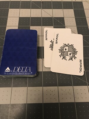 Vintage DELTA AIRLINES Playing Cards ~ Widget Logo Complete | eBay