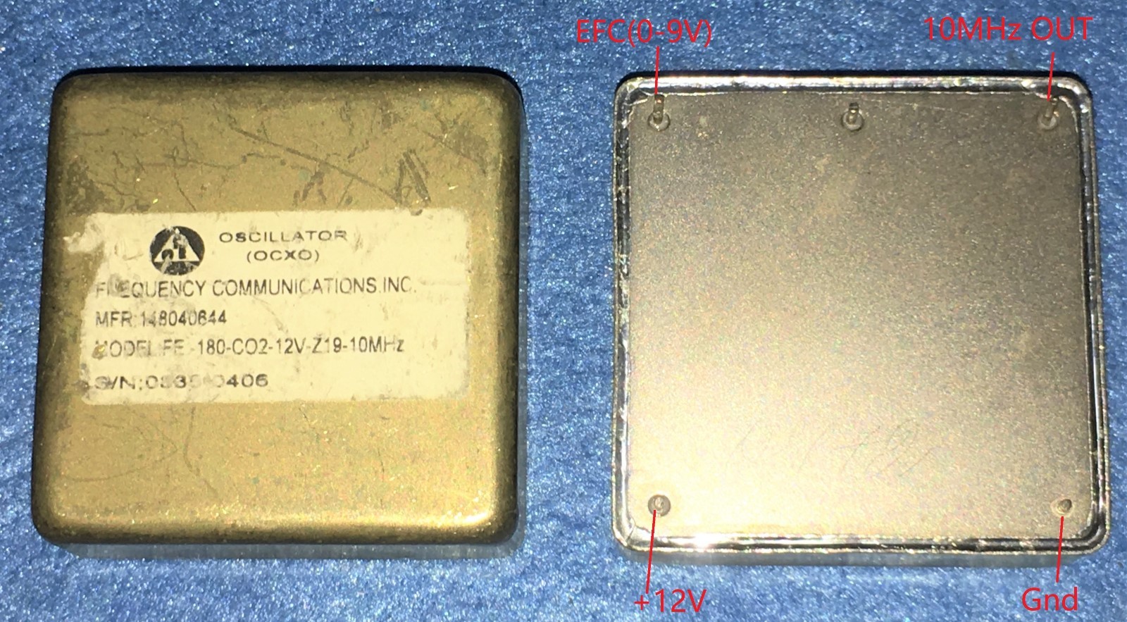Used FEI FE-180 OCXO 10MHz sinewave+12V EFC High stability vs temp-up ...