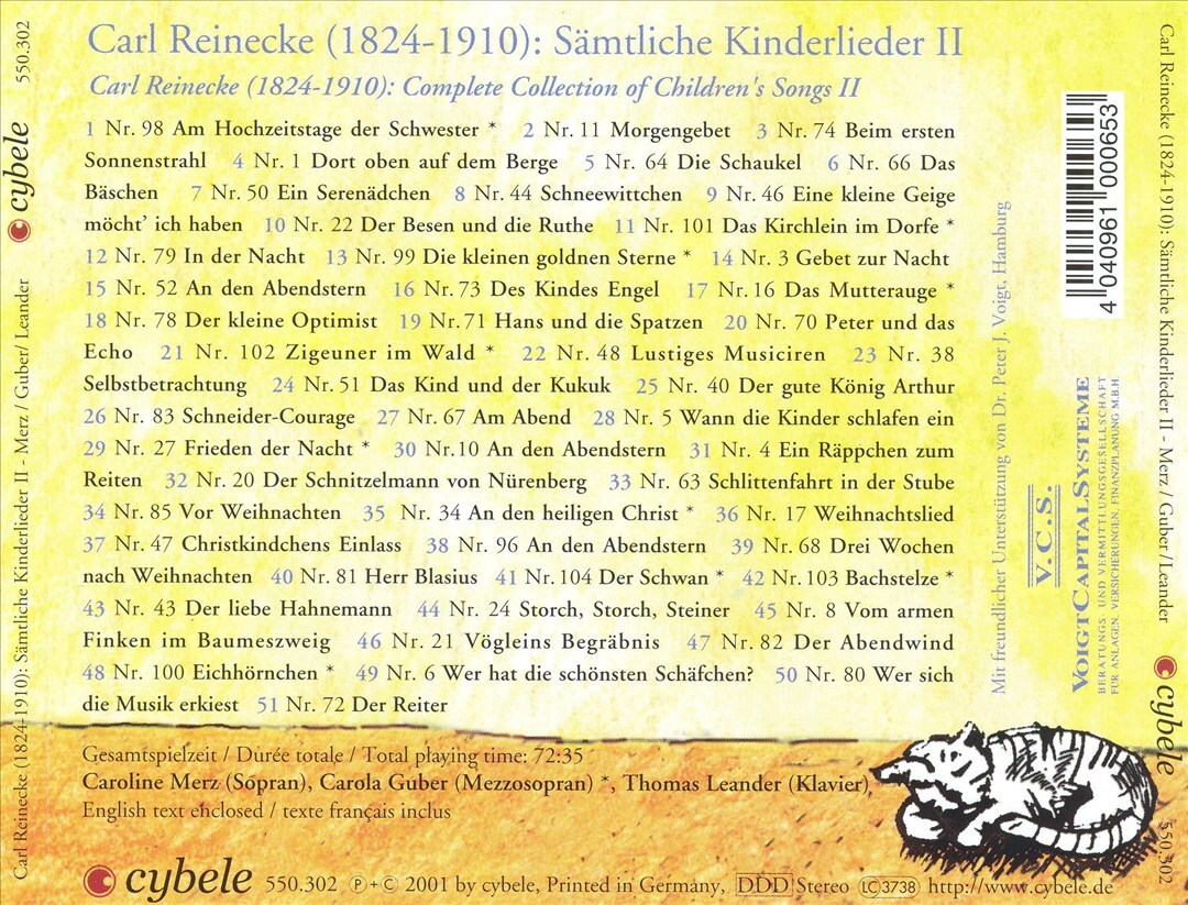 CAROLA GUBER / CAROLINE MERZ / THOMAS LEANDER CARL REINECKE: SÄMTLICHE ...