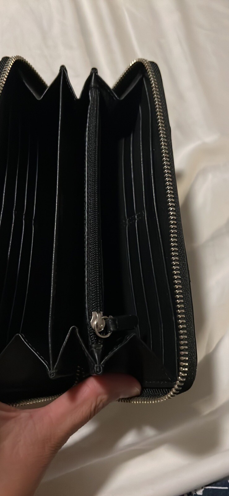 Coach Zip Wallet Large - Black/Gold - Gem