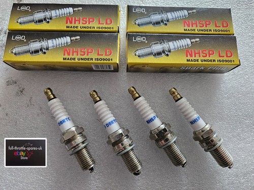 X4 NEW SPARK PLUG NHSP -LD D8RTC / NGK - DR8EA TORCH SCOOTER MOTORCYCLE ...