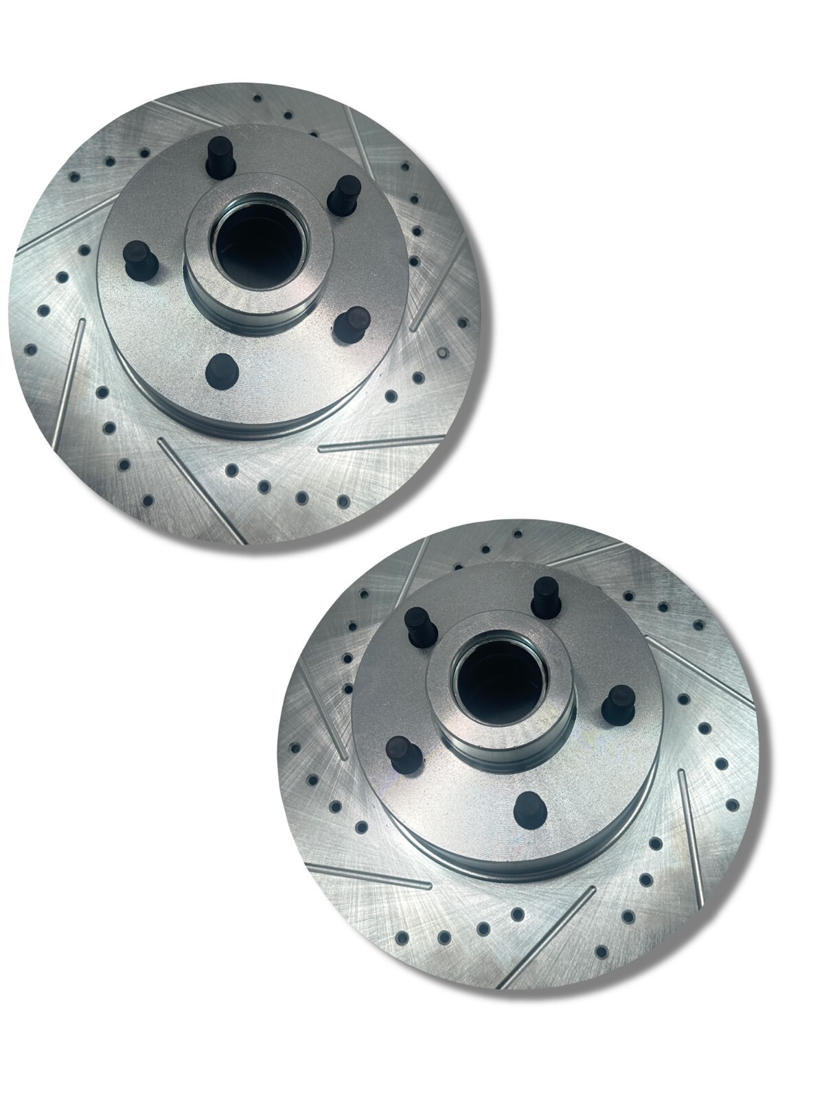 Early Ford Drilled and Slotted Rotors for Front Disc Conversions (PAIR ...