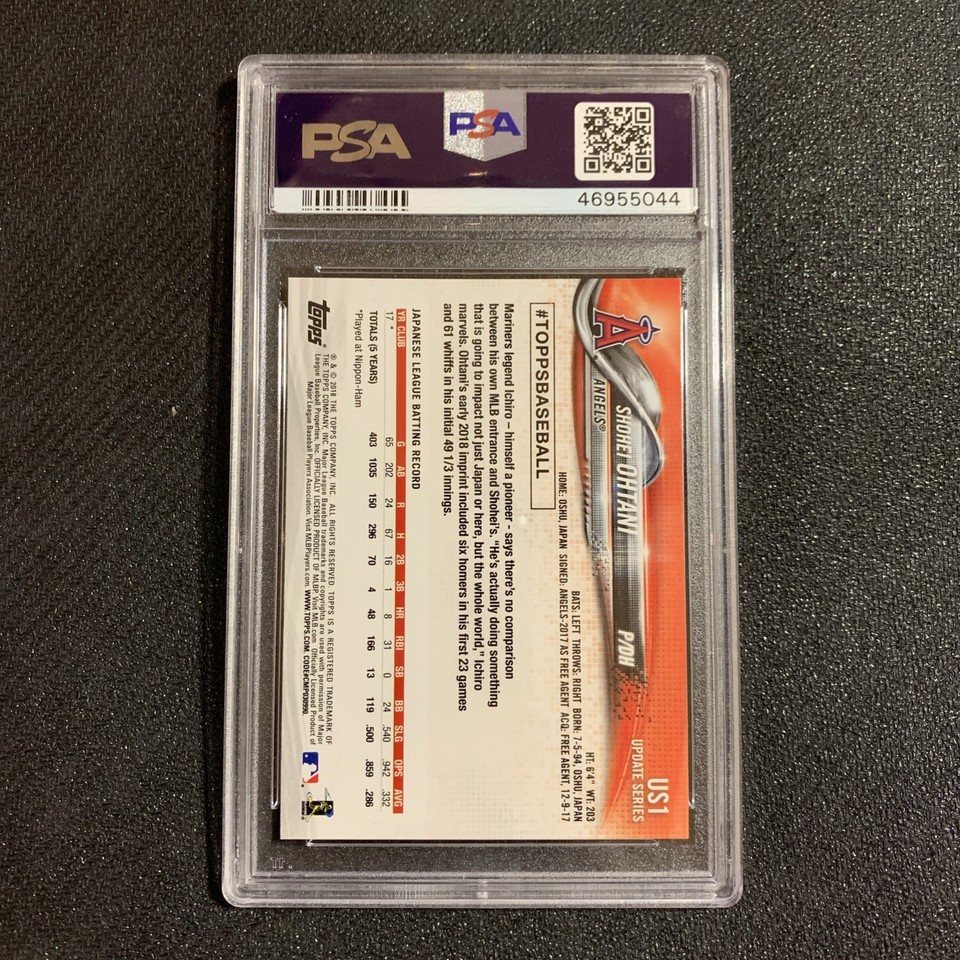 2018 Topps Update Series - Shohei Ohtani #US1 Pitching, Red Jersey (RC ...