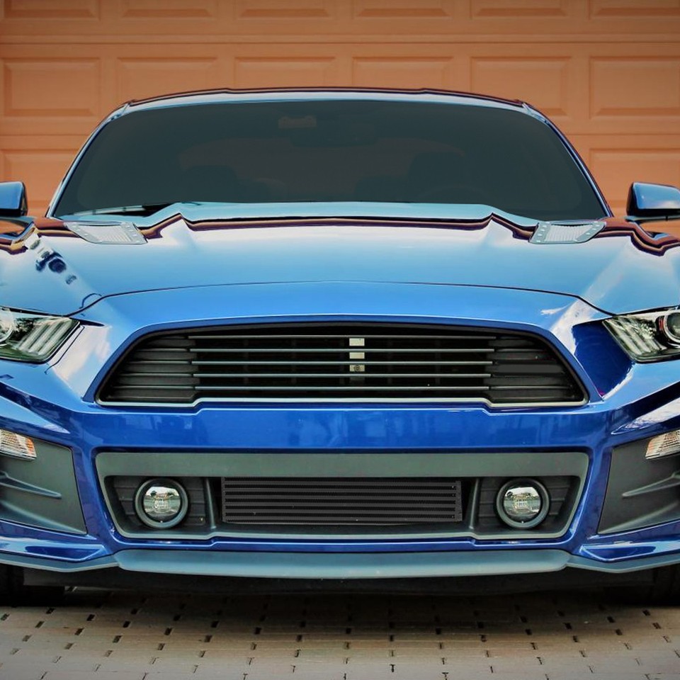 FOR 15-23 FORD MUSTANG 2.3L ECOBOOST STEPPED BAR & PLATE FMIC ...