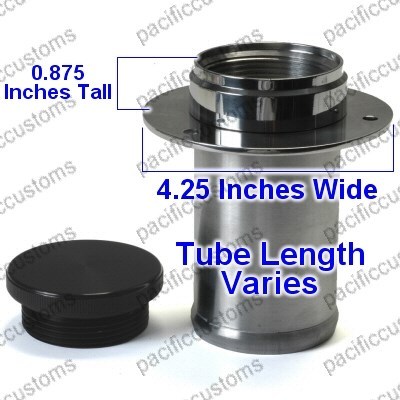 Remote Fuel Filler With Billet Aluminum Cap For 2.5 Inch Hose | eBay