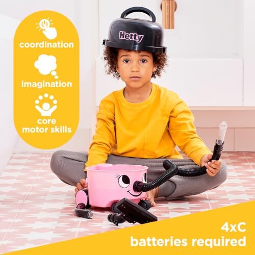 Casdon Henry & Hetty Toys - Hetty Vacuum Cleaner - Pink Vacuum Cleaning ...