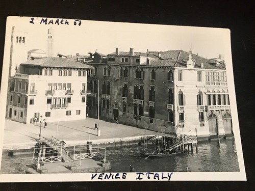 Rare Original Photo Venice Italy 1952 Post WWII Venice Canal Buildings ...