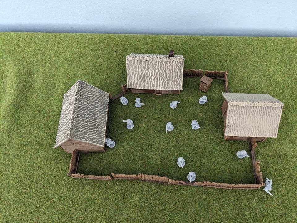FULLY PAINTED 15mm Russian/farm/farmstead for Napoleonic - WW2/WWII ...