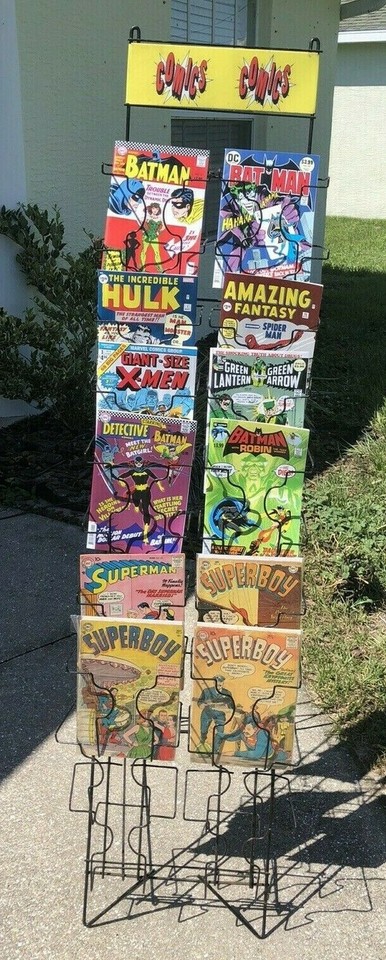 ORIG. 1960'S VINTAGE COMIC BOOK METAL STORE DISPLAY RACK -SCARCE!!Pick ...