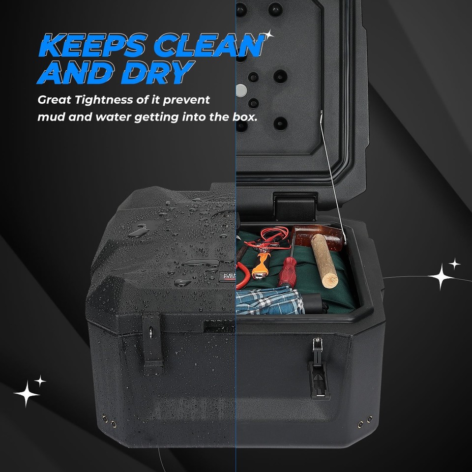 For 2019-2024 Honda Talon 1000R/1000X Rear Cargo Storage Bed Box 56L ...