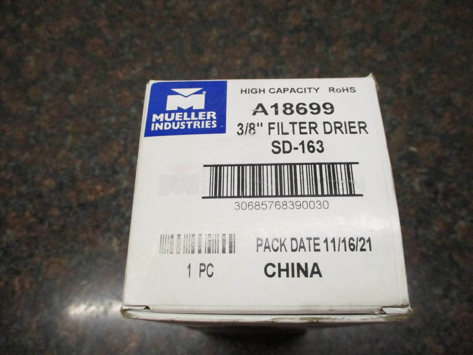Mueller A18699/SD-163 3/8 Solder Liquid Line Filter Drier NEW FREE ...