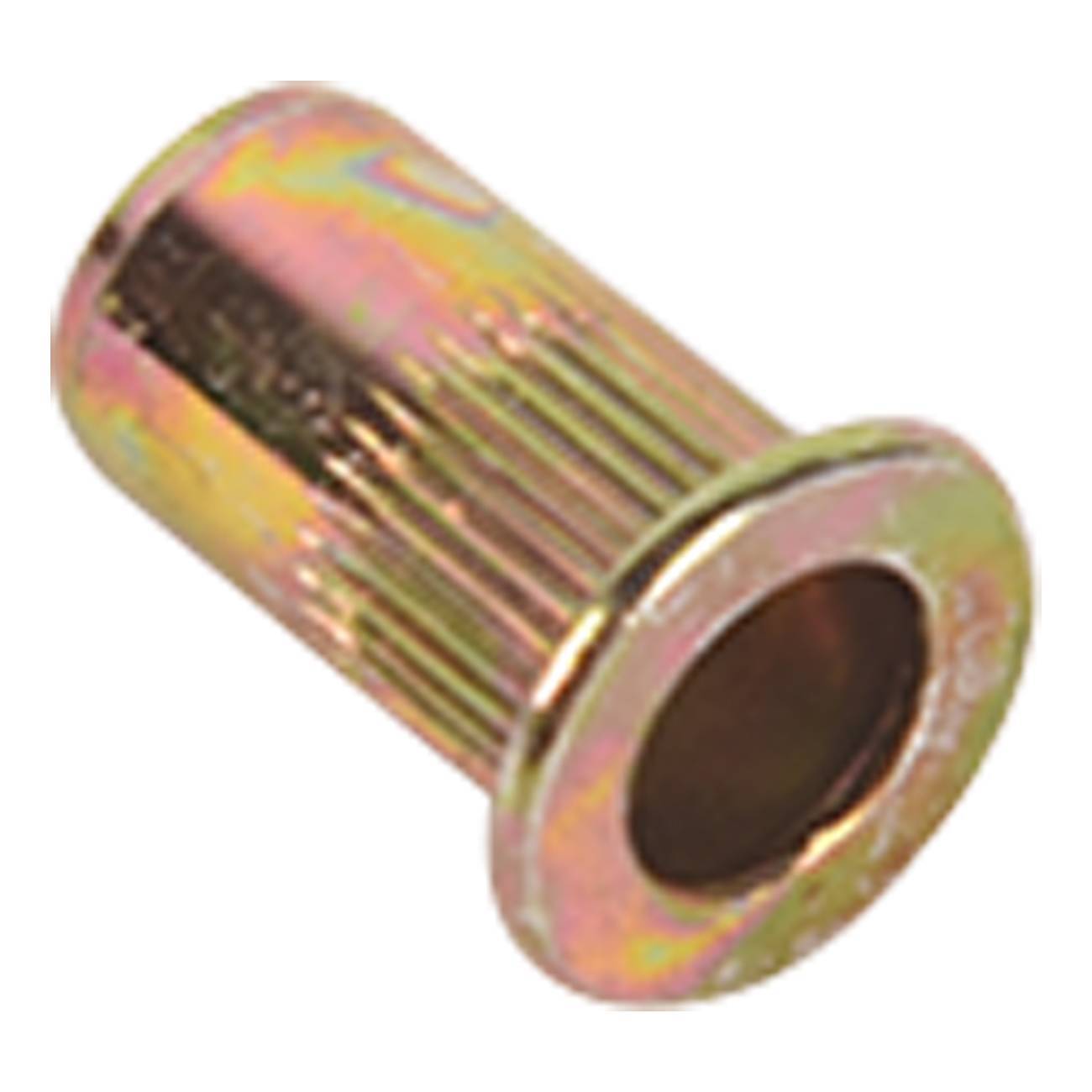 150Pcs Flat Head M5 Rivet Nut Rivnut Nutsert Metric Zinc Plated Carbon ...