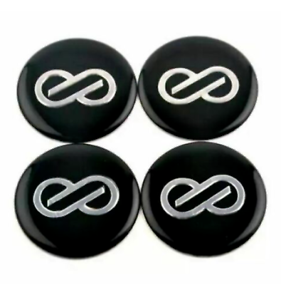 4x45mm Enkei Wheel Center Hub Stickers Rim Stickers Black | eBay