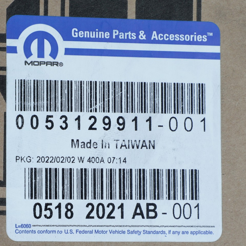 2011-2020 Jeep Dodge Chrysler FRONT FOG LIGHT LAMP MOPAR GENUINE OEM ...