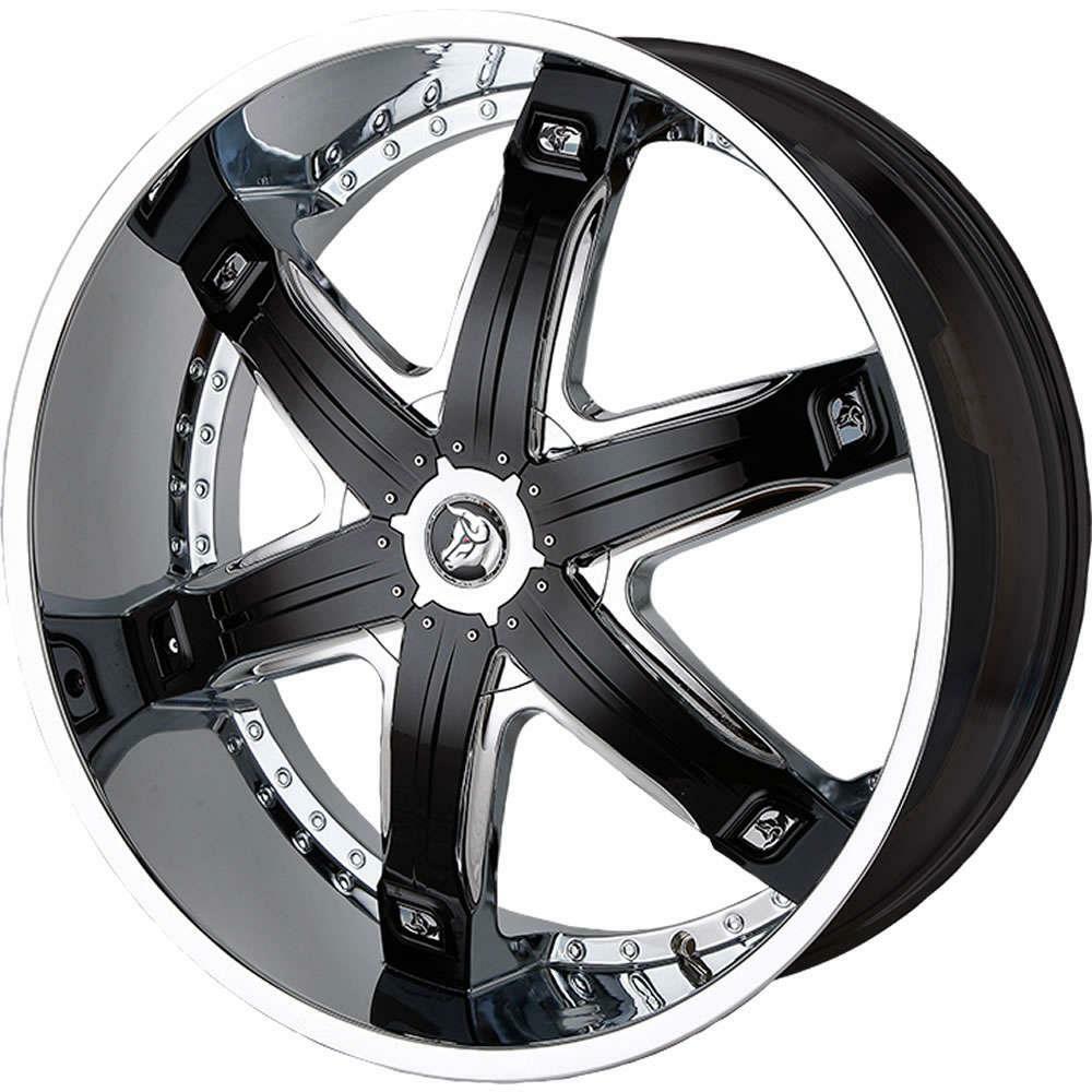 26 inch 26x10 Diablo Morpheus Chrome wheels rims 5x5 5x127 +15 | eBay